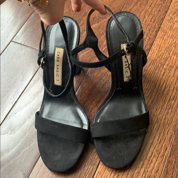 Zara | Shoes | Zara Basic Sandals With Acrylic Heels | Poshmark
